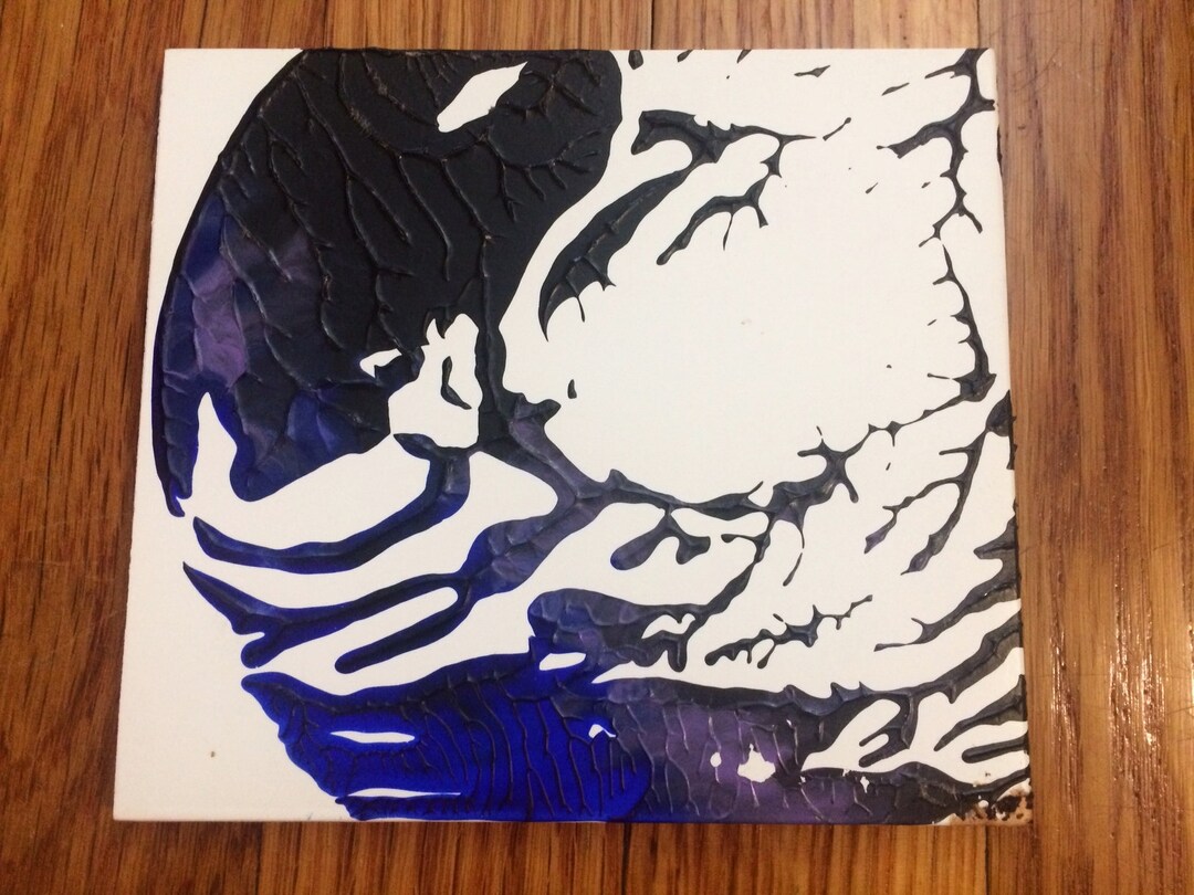 Hand-painted Black and Blue CD Digipak Case - Etsy