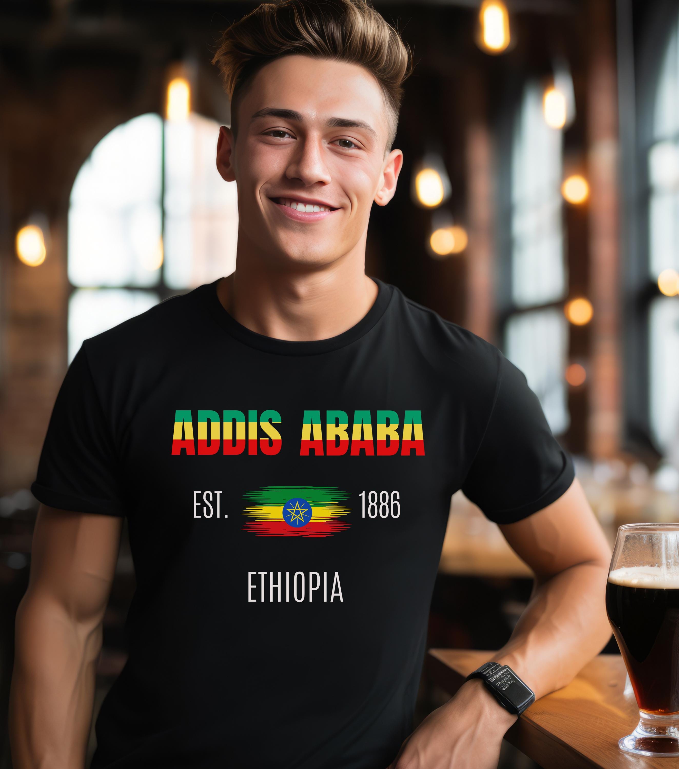 Ethiopia: Addis Ababa EST 1886 T-shirt Celebrate Ethiopian Heritage ...