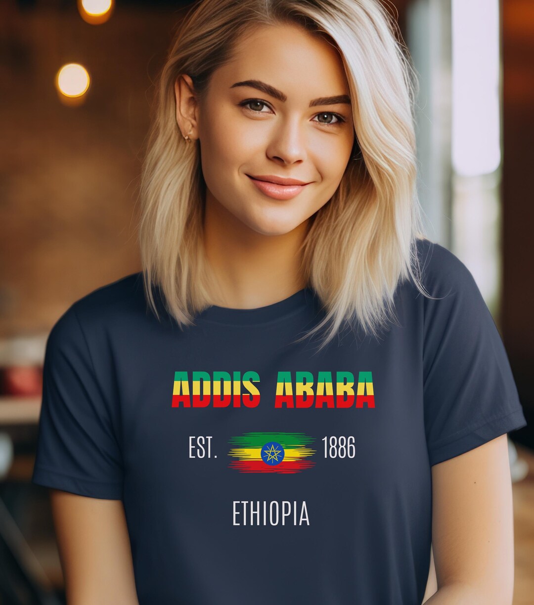 Ethiopia: Addis Ababa EST 1886 T-shirt | Celebrate Ethiopian Heritage ...