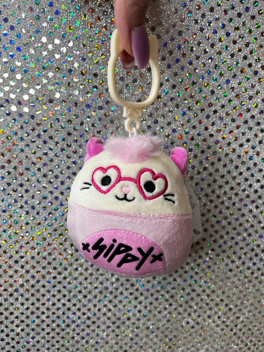 Sippy Custom Squishmallow, 3" Chambless the Opossum Keychain Clip - Etsy