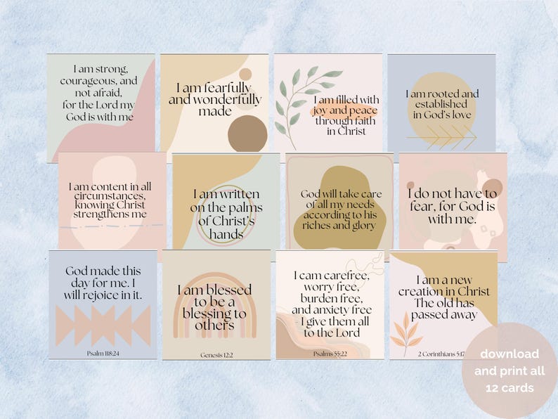 Boho Affirmation Cards: A Daily Dose of Divine Inspiration - Etsy