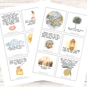 3x3 Kids Bible Memory Cards Printable - Etsy
