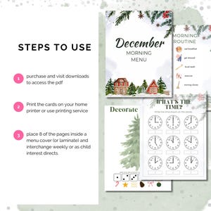 1st & 2nd Grade December Learning Menu - Etsy