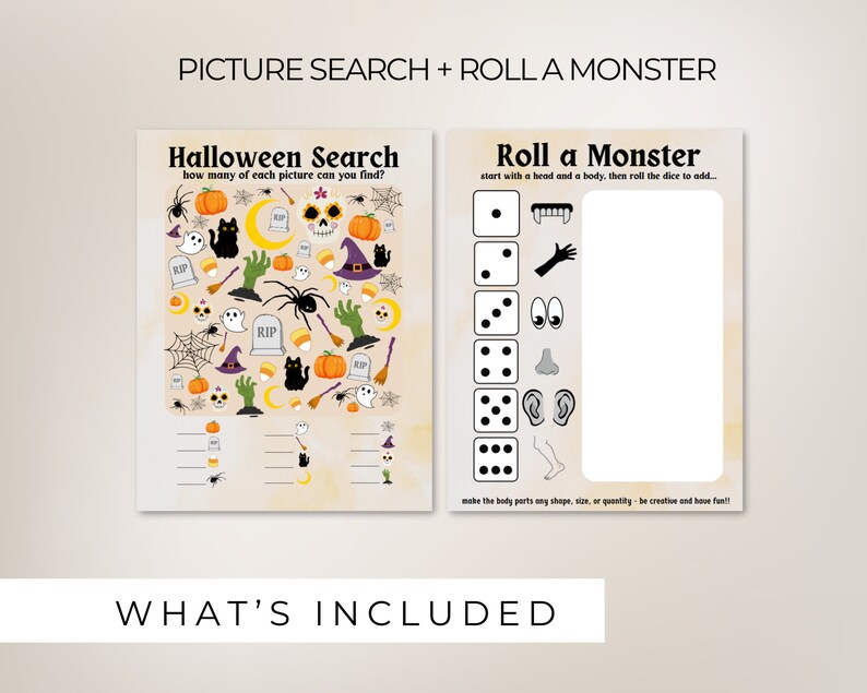 Halloween Printable 8 Activity Bundle - Etsy