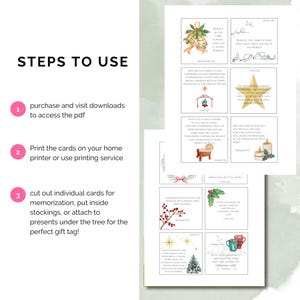 Christmas Bible Verse Memory Cards, Advent Activity, Homeschool ...