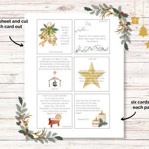 Christmas Bible Verse Memory Cards, Advent Activity, Homeschool ...