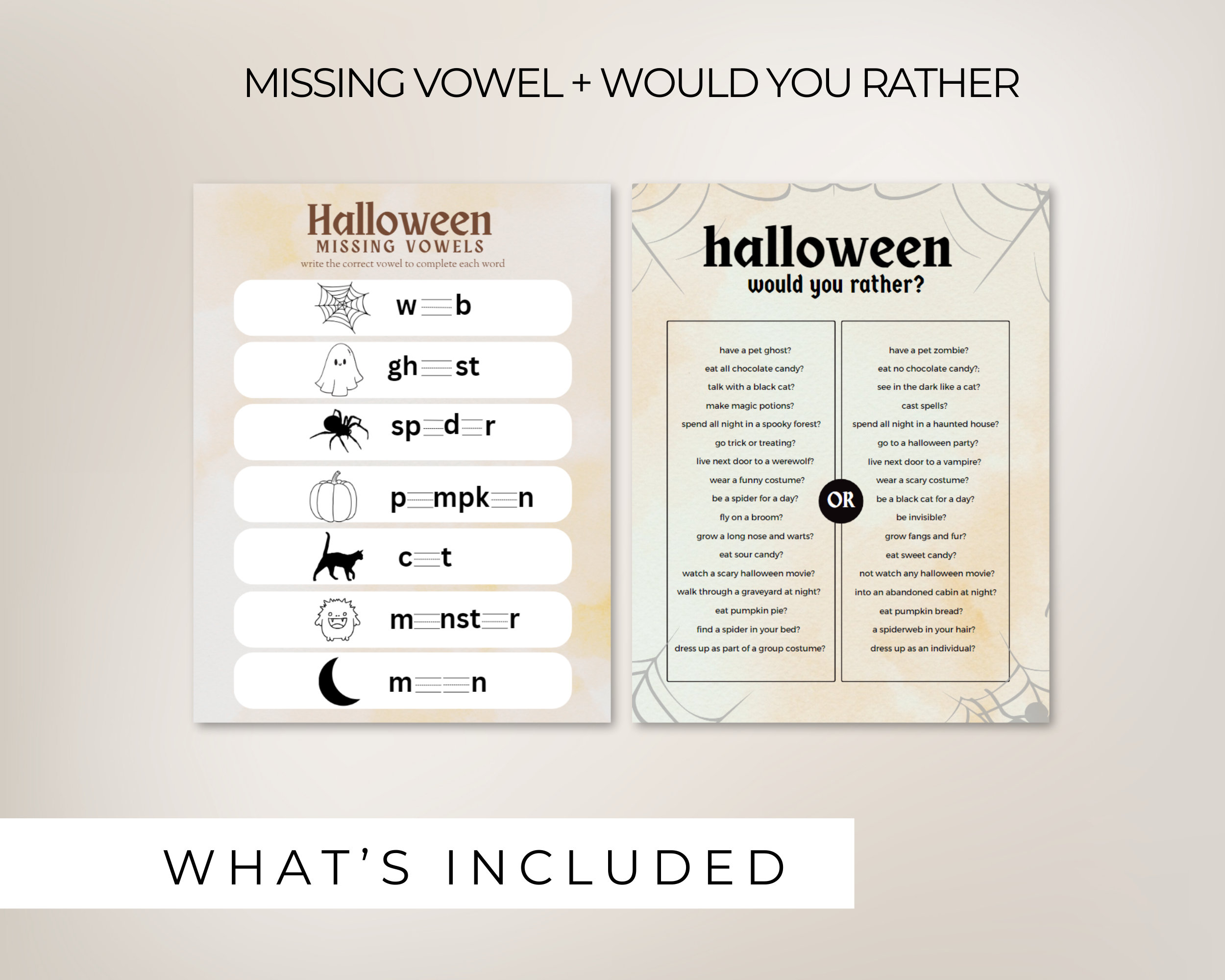 Halloween Printable 8 Activity Bundle - Etsy