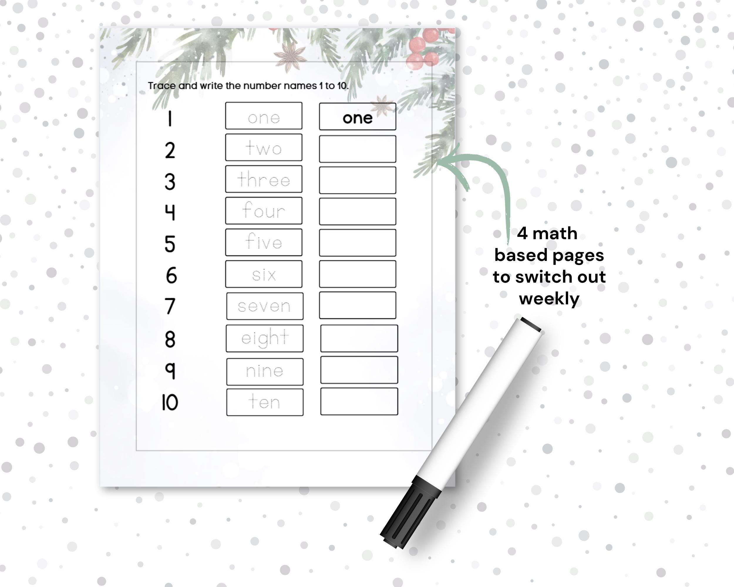 1st & 2nd Grade December Learning Menu - Etsy