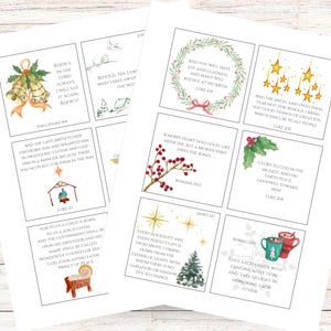 Christmas Bible Verse Memory Cards, Advent Activity, Homeschool ...
