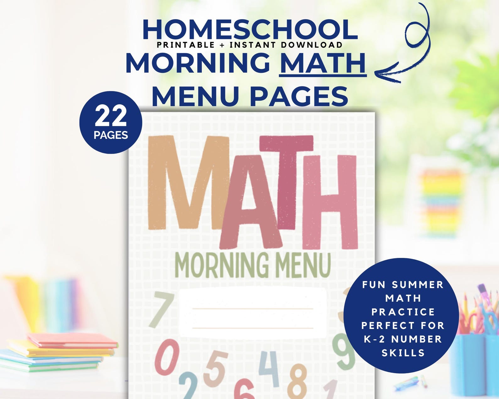 Kindergarten - 2nd Grade Math Practice Bundle | Printable Worksheets - Etsy