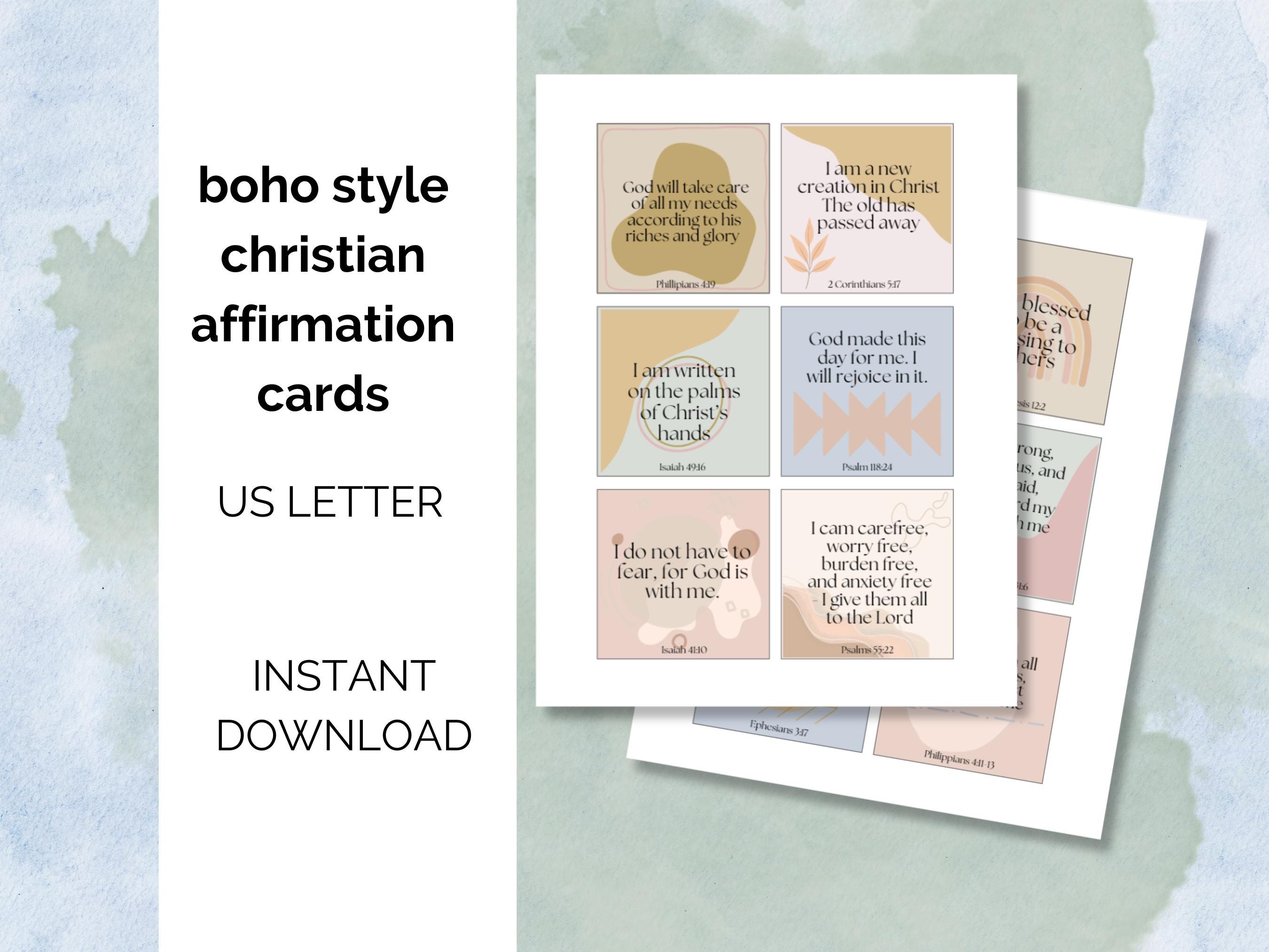 Boho Affirmation Cards: A Daily Dose of Divine Inspiration - Etsy