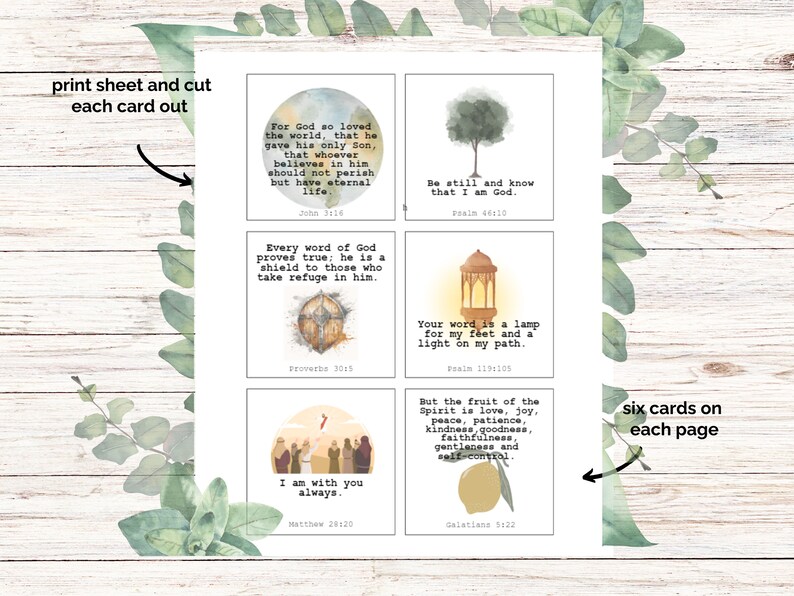 3x3 Kids Bible Memory Cards Printable - Etsy