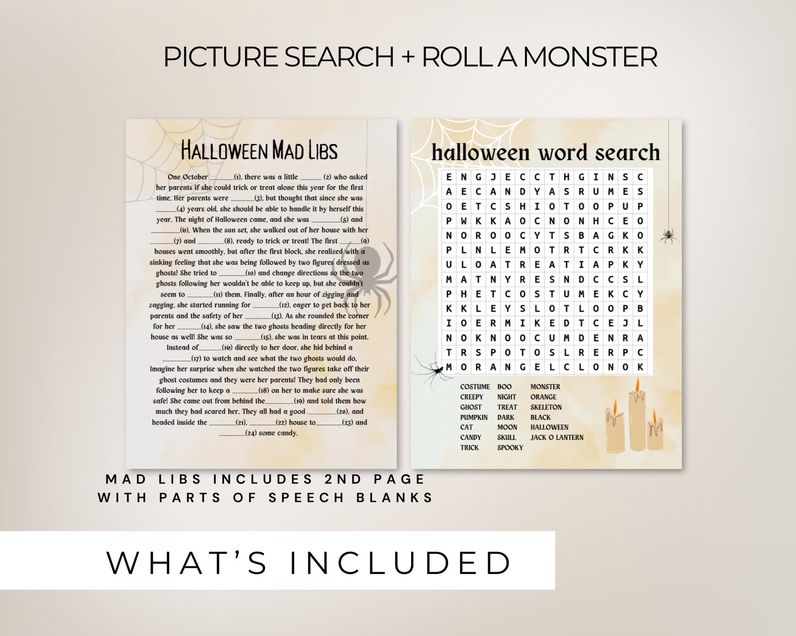 Halloween Printable 8 Activity Bundle - Etsy