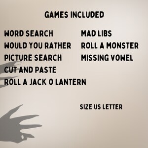 Halloween Printable 8 Activity Bundle - Etsy