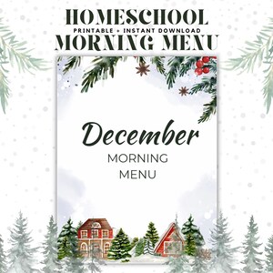 1st & 2nd Grade December Learning Menu - Etsy
