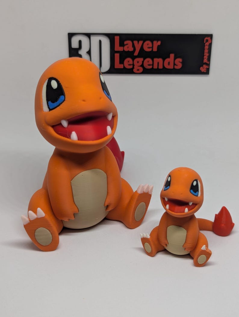 Charmander Evolution 3D Models - Etsy