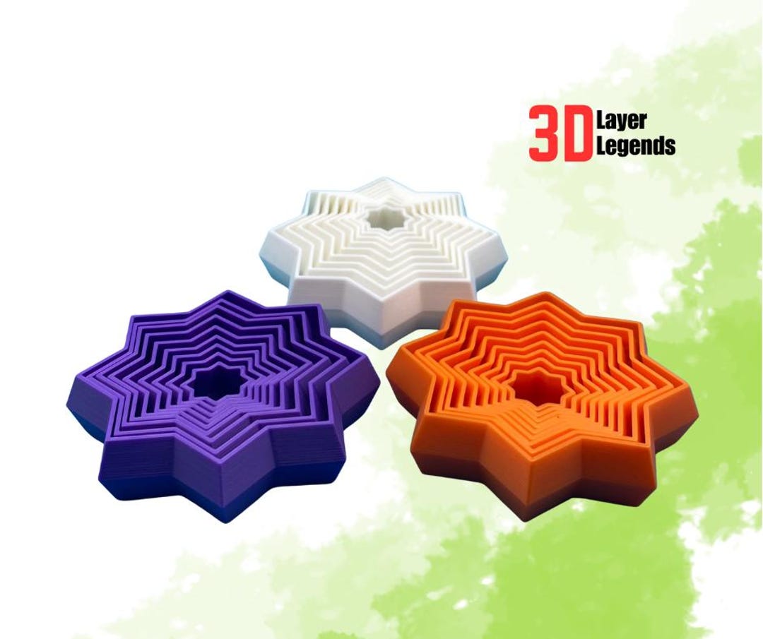 3D Printed Fidget Star - Etsy