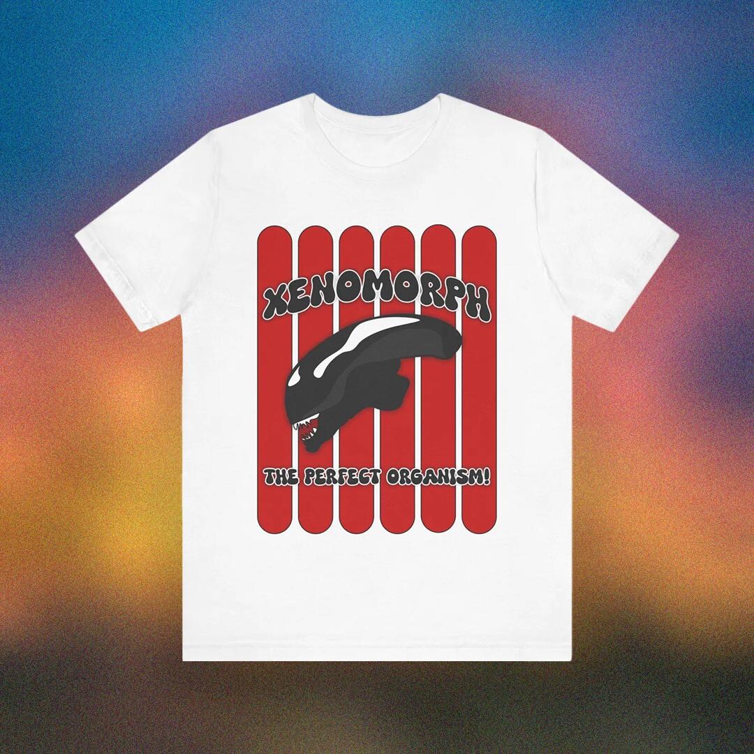 Alien Romulus Red Xenomorph Cute Font T-shirt Alien Shirt Scifi Tshirt ...