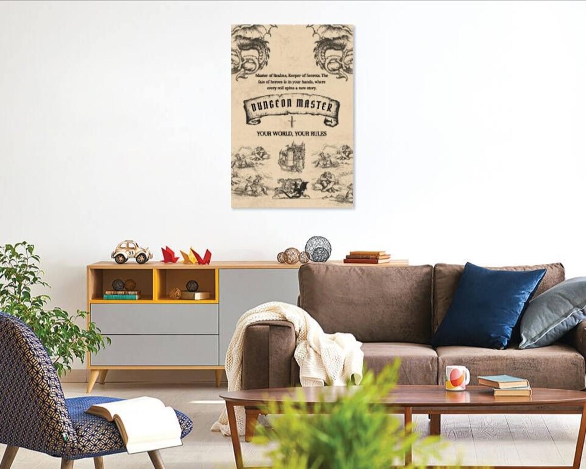 Master of Realms Poster, Dungeon Master Wall Art, "your World, Your ...