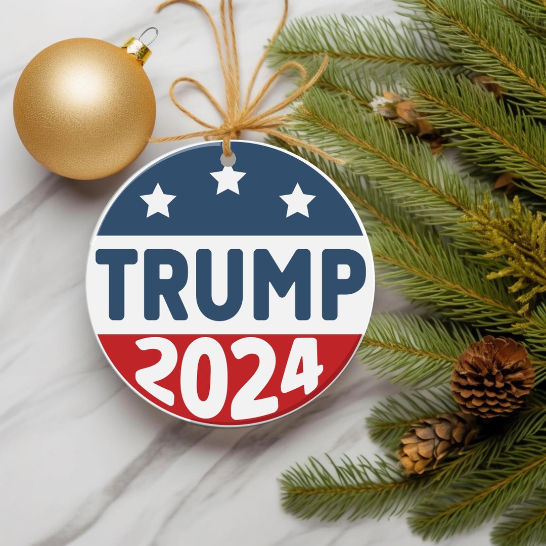 Donald Trump 2024 Ornamet,christmas Tree Decor,political Trends,ceramic ...