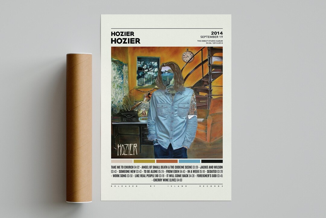 Hozier Posters / Hozier Poster, Tracklist Album Cover Poster, Print ...