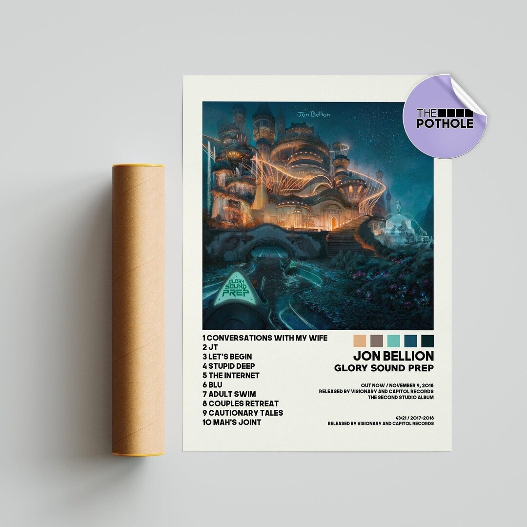 Jon Bellion Posters, Glory Sound Prep Poster Album Cover Poster, Print ...