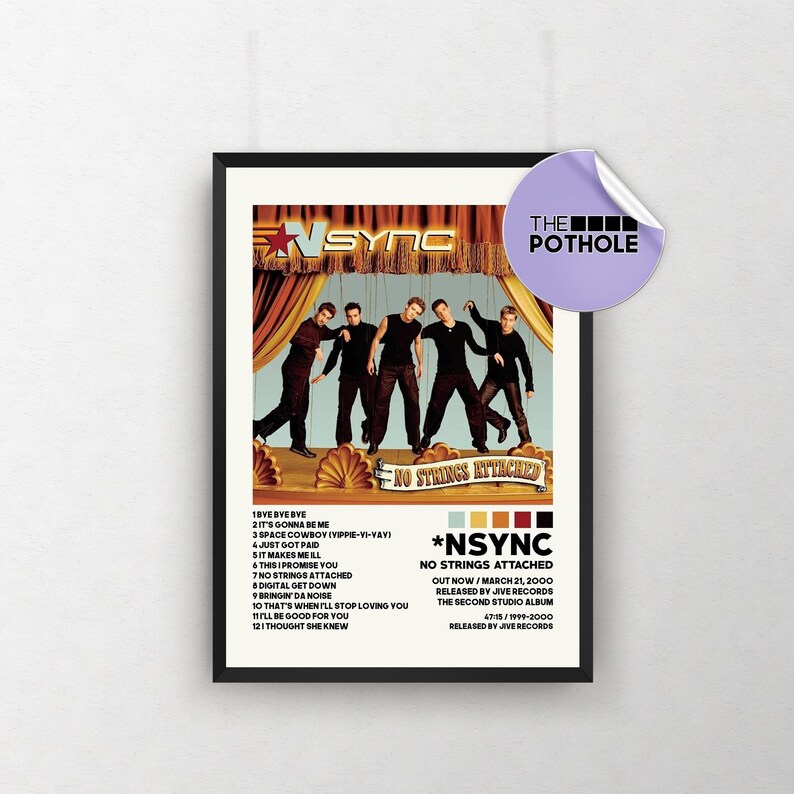 NSYNC Posters / No Strings Attached Poster, Album Cover Poster / Poster Print Wall Art / Custom ...