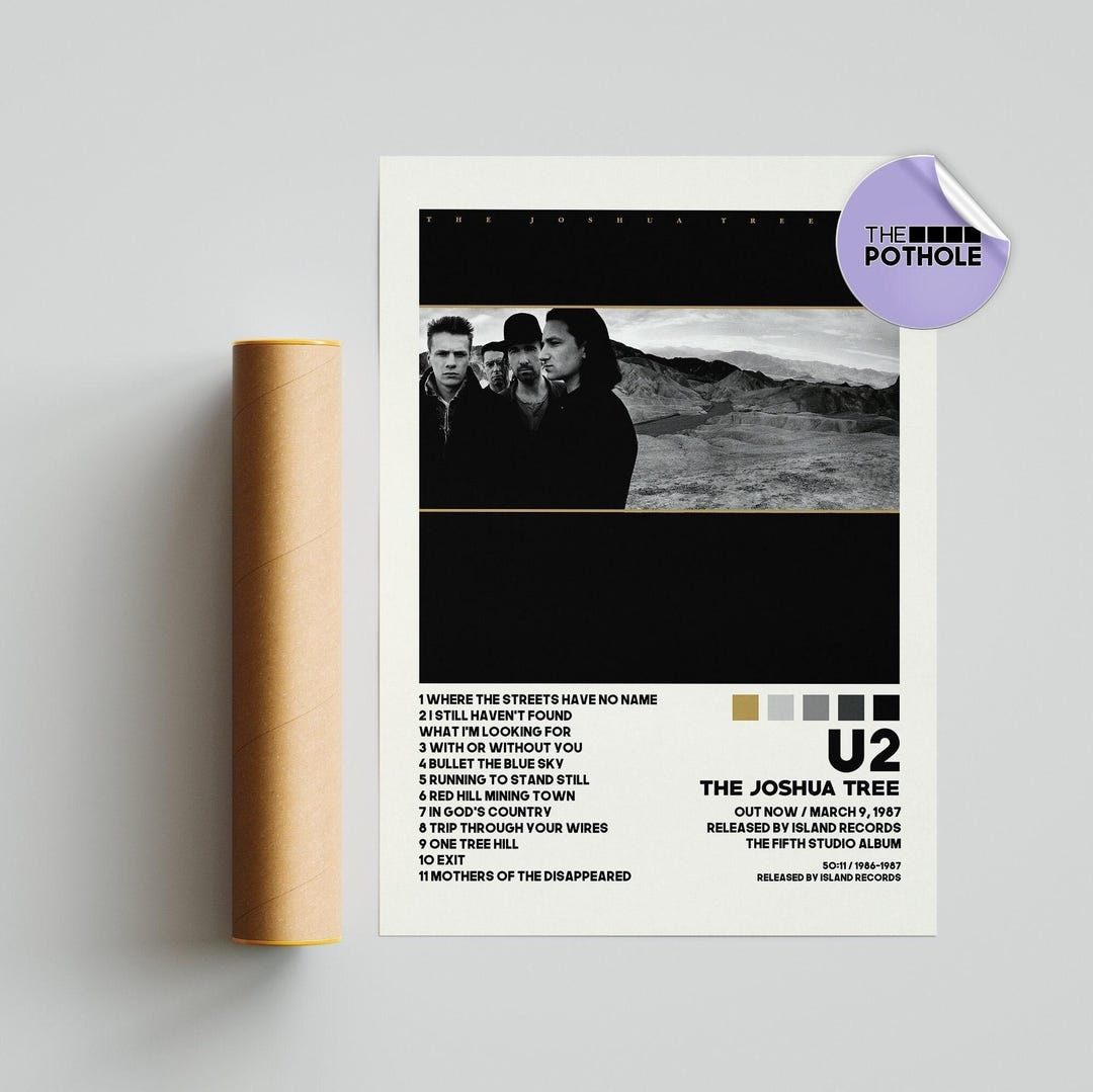 U2 Posters /the Joshua Tree Poster / U2, the Joshua Tree, Album Cover ...