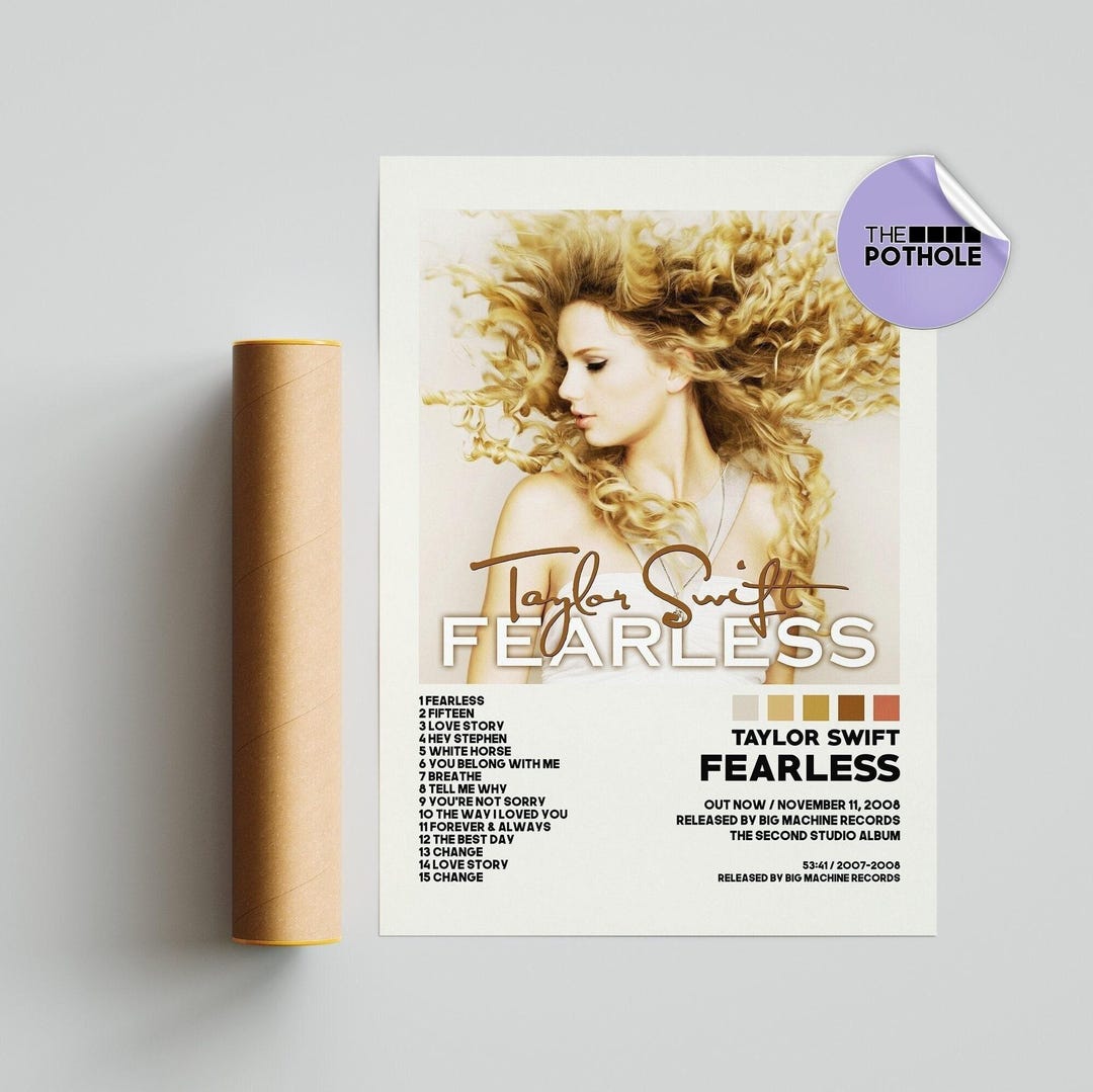 Taylor Swift Posters / Fearless Poster / Album Cover Poster, Poster ...