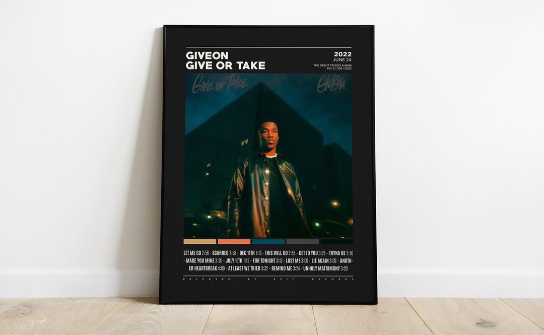 Giveon Posters / Give or Take Poster / Album Cover Poster Poster Print ...