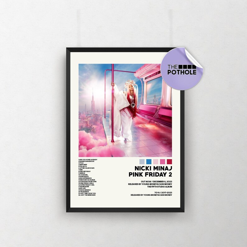 Nicki Minaj Posters / Pink Friday 2 Poster, Tracklist Album Cover ...