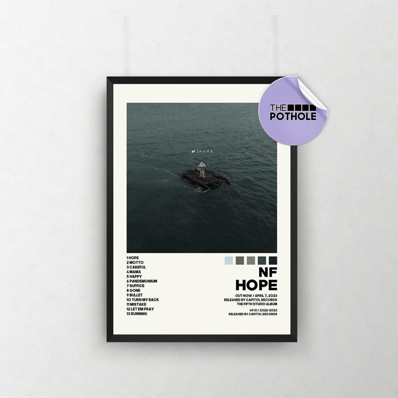 NF Posters, Hope Poster, NF, Hope, Album Cover Poster, Poster Print ...