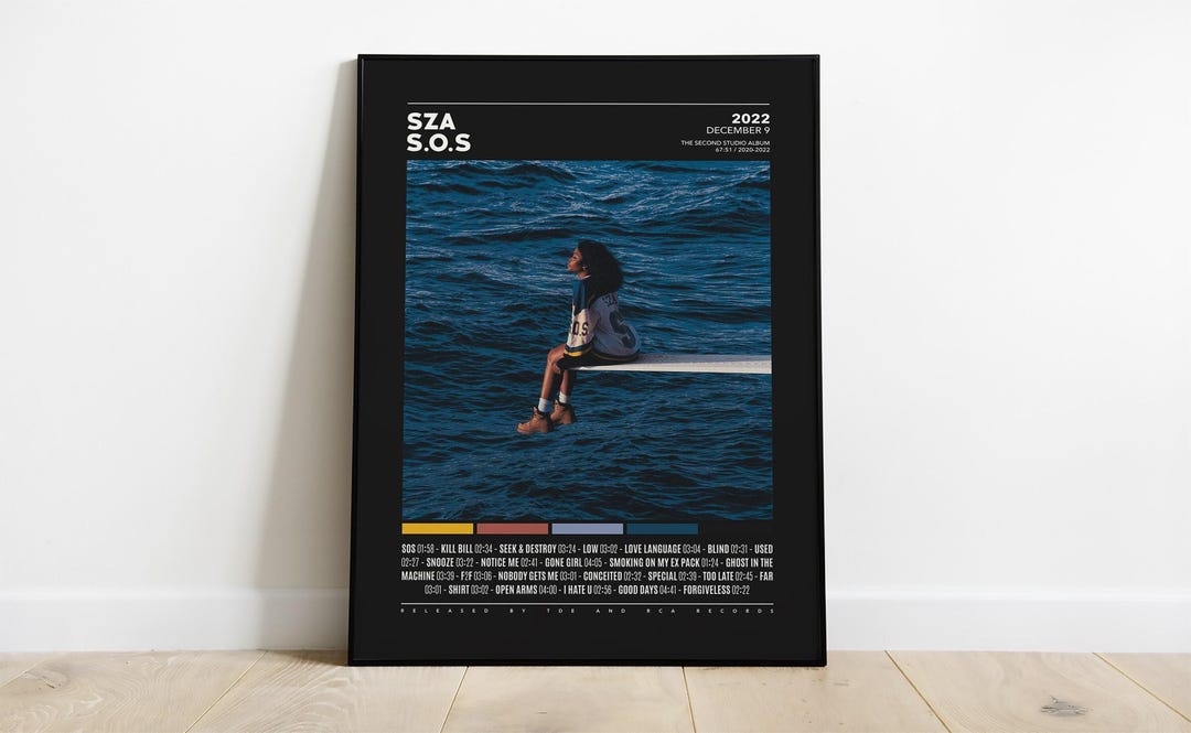 SZA Poster SOS Poster SZA Tracklist Album Cover Poster / Album Cover ...