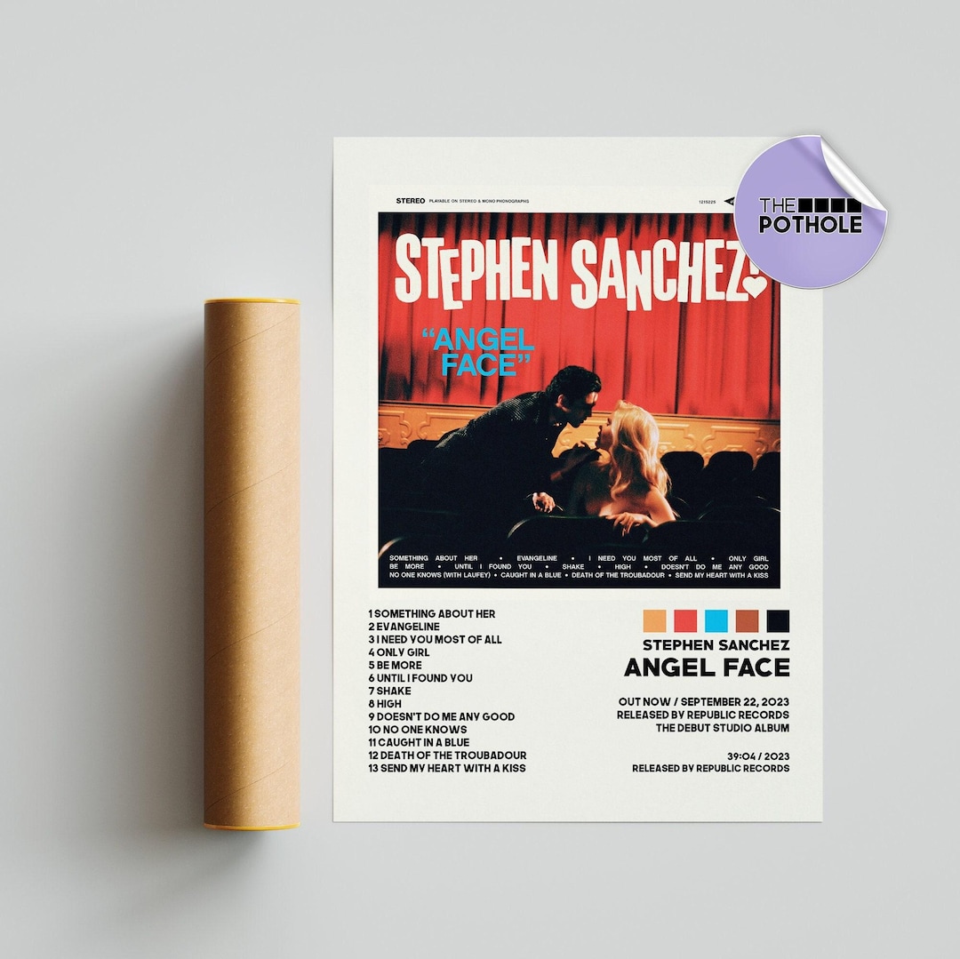 Stephen Sanchez Posters / Angel Face Poster / Album Cover Poster ...