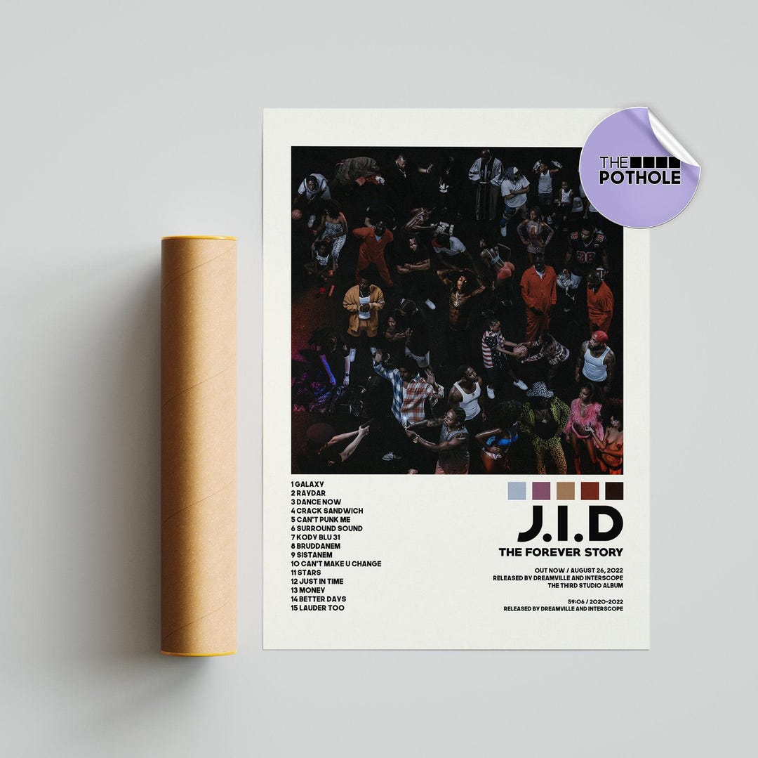 JID Poster / the Forever Story Poster / Album Cover Poster, Poster ...
