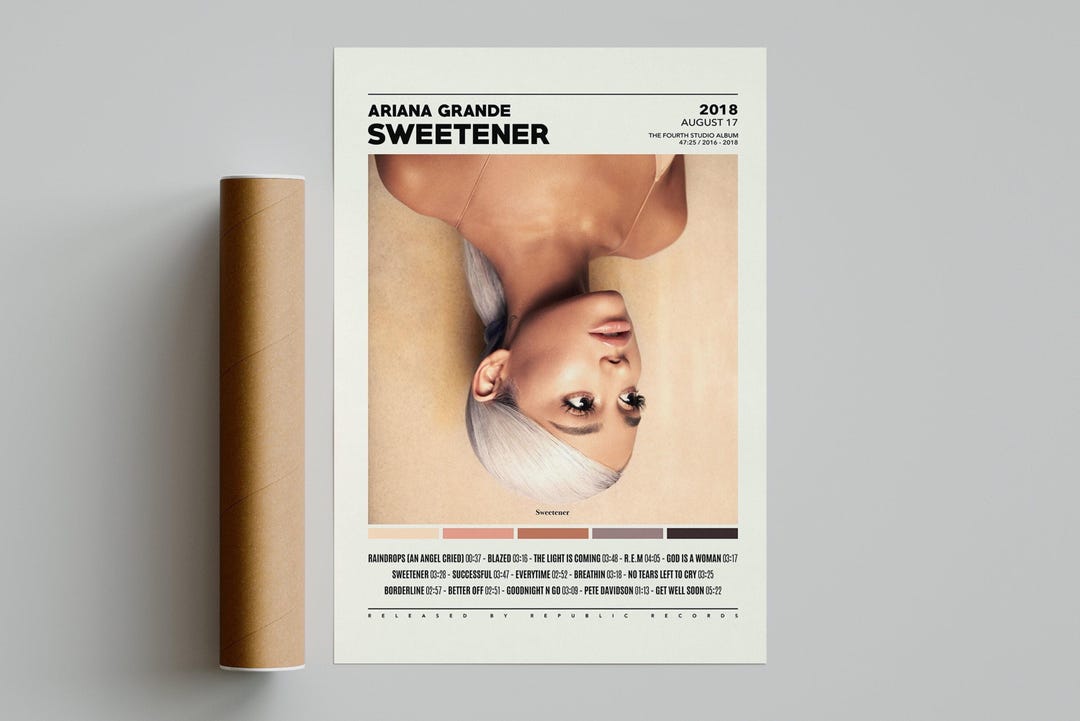 Ariana Grande Posters / Sweetener Poster / Album Cover Poster, Poster ...