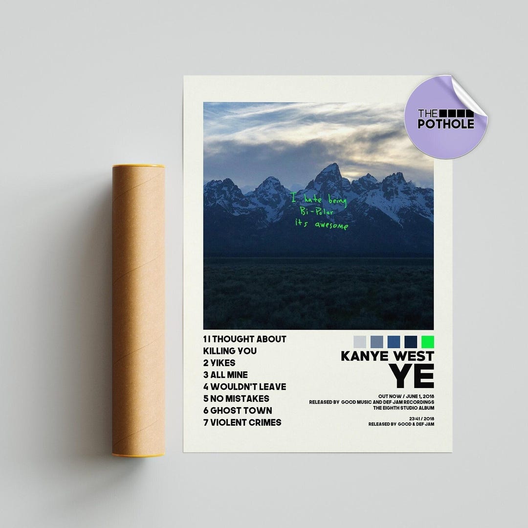 Kanye West Poster / YE Poster / Album Cover Poster Poster Print Wall ...