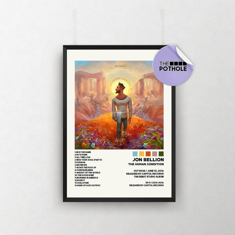 Jon Bellion Posters, the Human Condition Poster Album Cover Poster ...