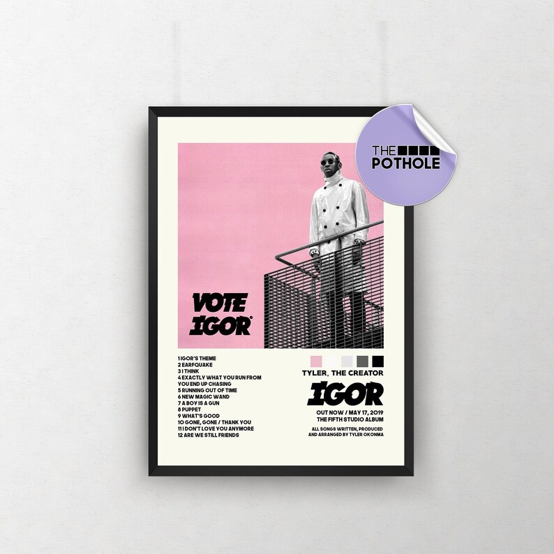 Tyler, the Creator / Vote Igor Poster / Album Cover Poster Photo Poster ...
