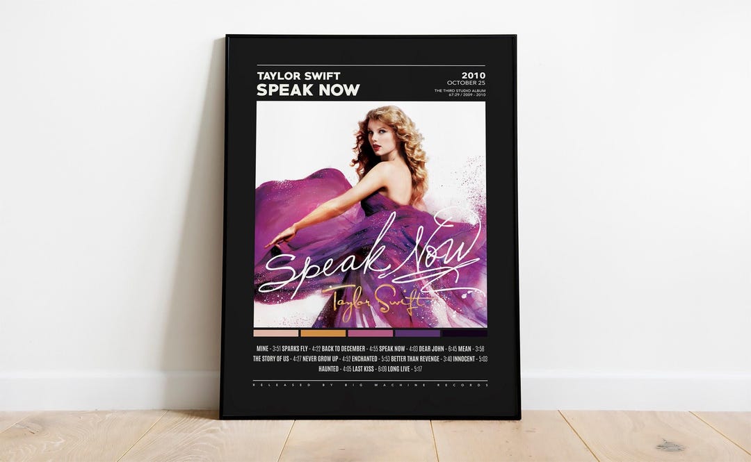 Taylor Swift Posters / Speak Now Poster, Album Cover Poster, Poster ...