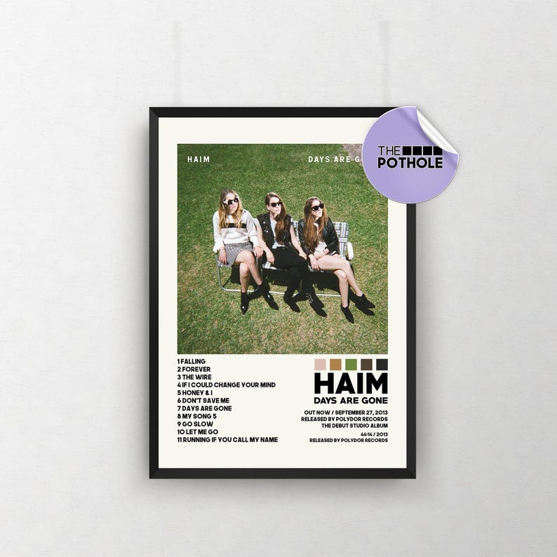 Haim Posters / Days Are Gone Poster, Haim, Women in Music, Album Cover ...