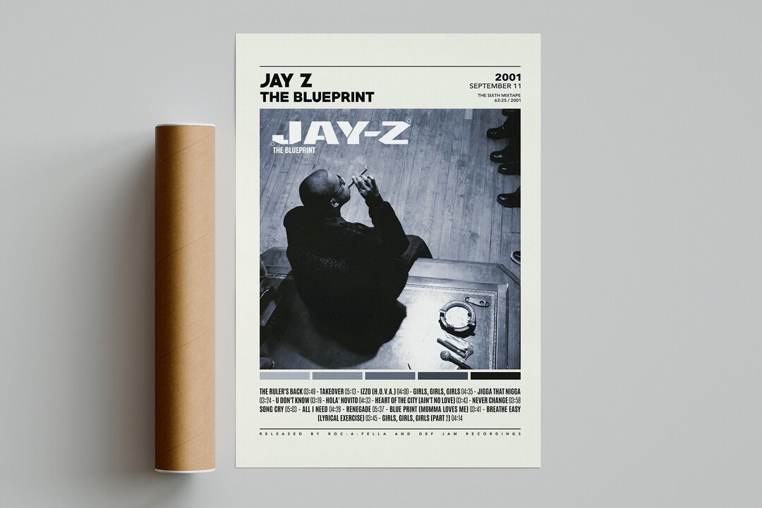 Jay Z Poster / the Blueprint Poster, Album Cover Poster Poster Print ...