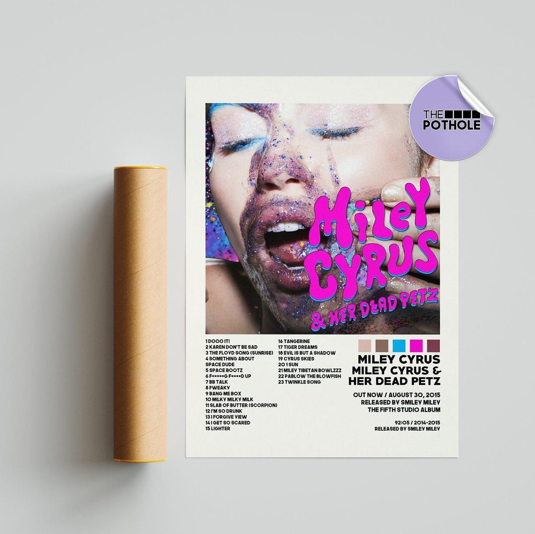 Miley Cyrus Posters / Miley Cyrus & Her Dead Petz Poster, Album Cover ...