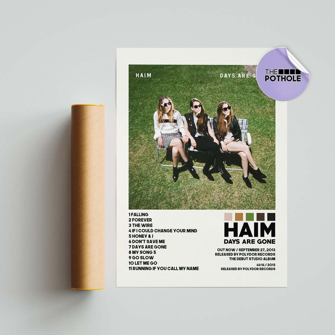 Haim Posters / Days Are Gone Poster, Haim, Women in Music, Album Cover ...