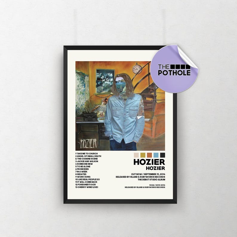 Hozier Posters / Hozier Poster, Tracklist Album Cover Poster, Print ...