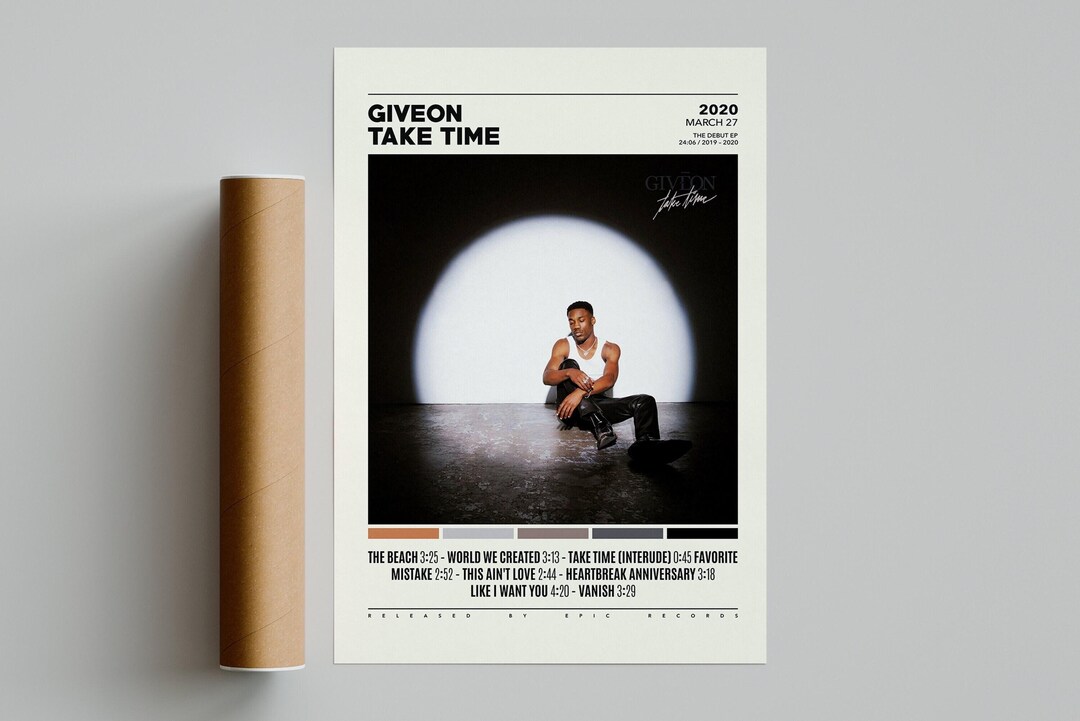 Giveon Posters / Take Time Poster / Blonde Tracklist / Album Cover ...