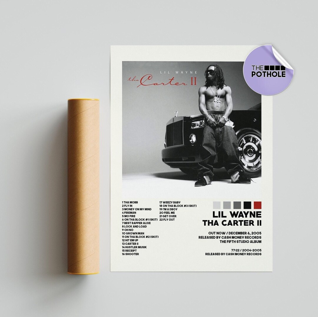 Lil Wayne Posters / Tha Carter II Poster / Album Cover Poster / Poster ...