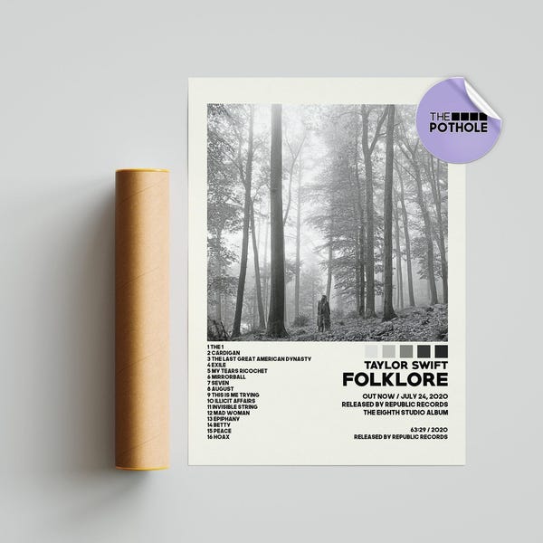 Evermore Folklore Poster - Etsy