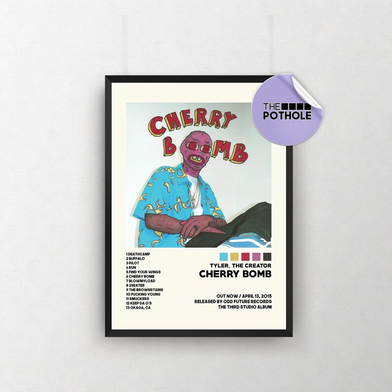 Tyler, the Creator Poster / Cherry Bomb Poster / Album Cover Poster ...