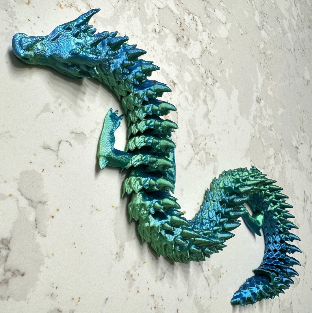Ice Dragon Fidget: 3D Print STL File - Etsy